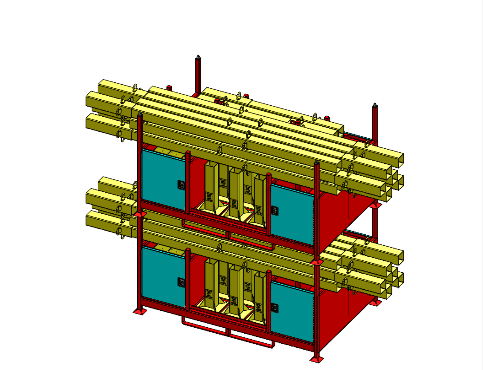 Safety Pole 3-System Cabinet Rack Showcase - Safety Pole
